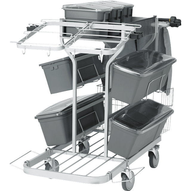 Vikan - 580110 Cleaning trolley large 60 cm Grey - AAVA Color Coded Tools